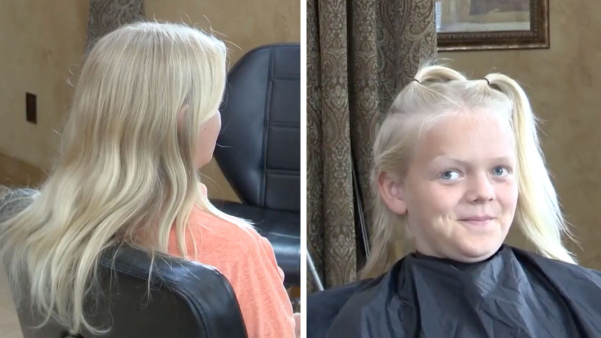 11 year old Boy Donates More Than 12 Inches Of His Hair To Help