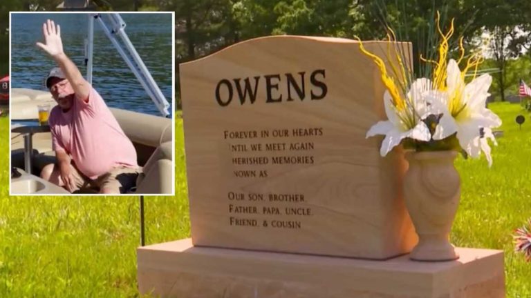 Family's hidden message on beloved father's headstone causes ...