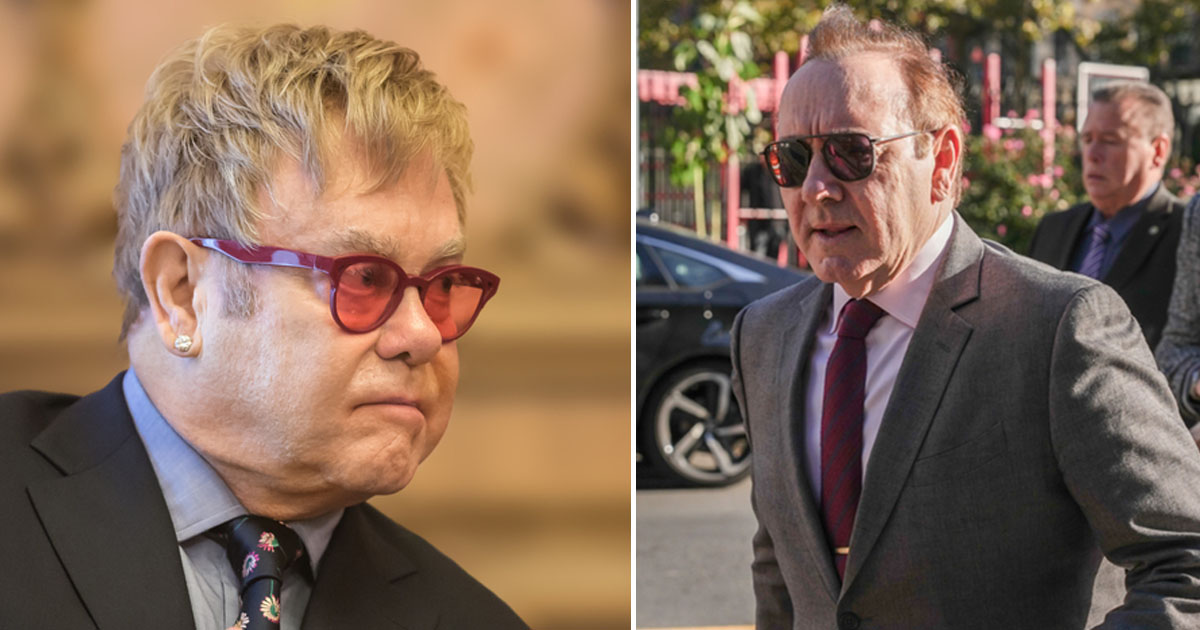 Elton John appears in London court as star witness in Kevin Spacey ...