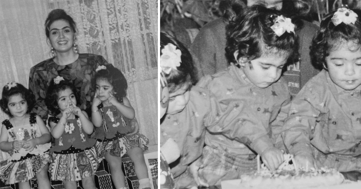 Meet Elnaz, Tanaz, and Golnaz – the three stunning identical triplets ...