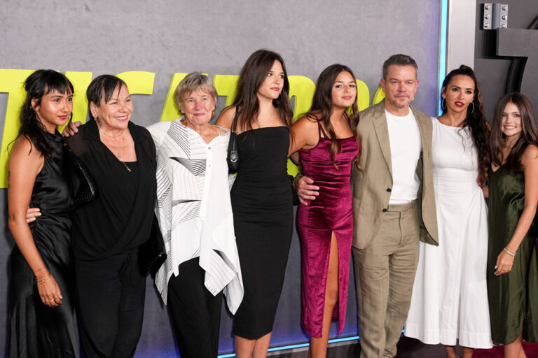 Matt Damon and wife Luciana make rare public appearance with all four ...