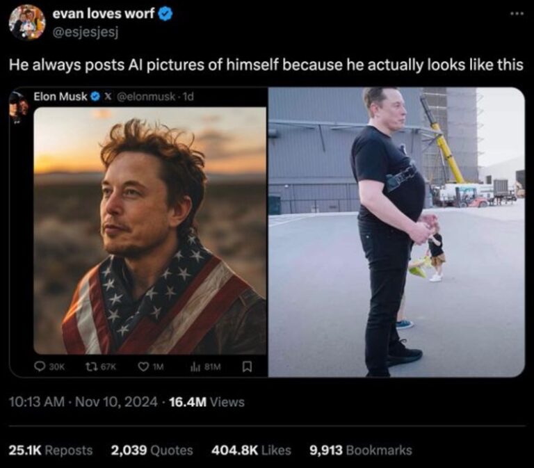 Elon Musk stomach: Fake barrel chest picture goes viral – Fact Check Press