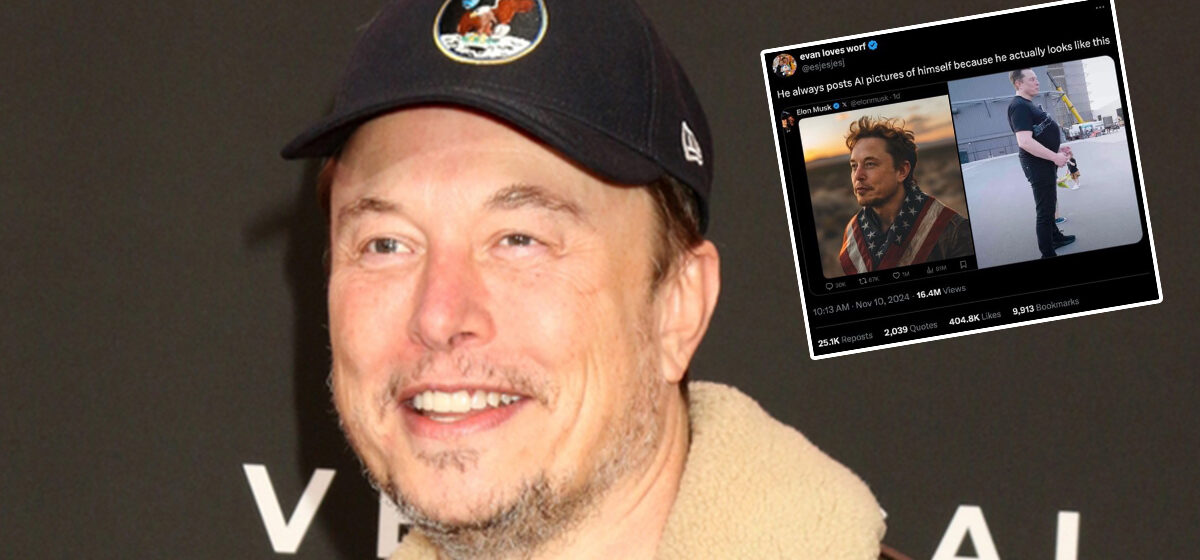 Elon Musk Stomach Fake Barrel Chest Picture Goes Viral