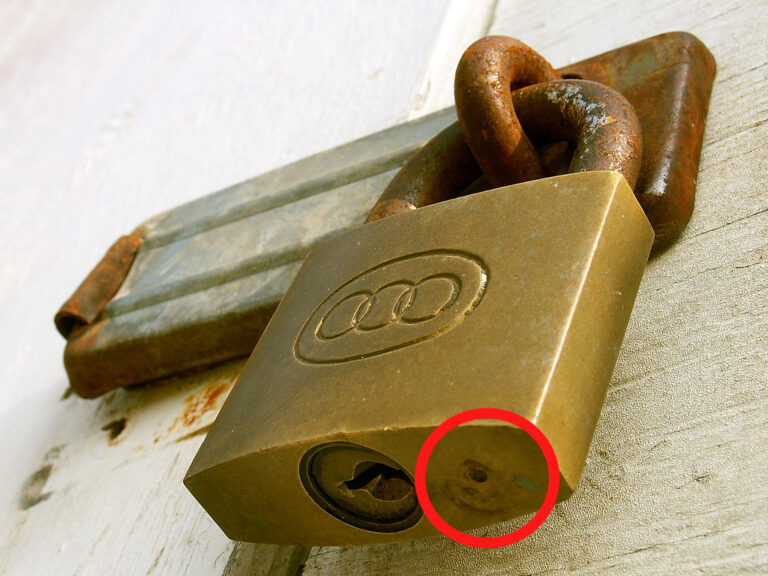 The purpose of the small hole in your lock explained