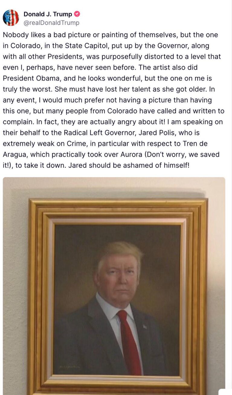 Donald Trump demands removal of Presidential portrait, slams artist