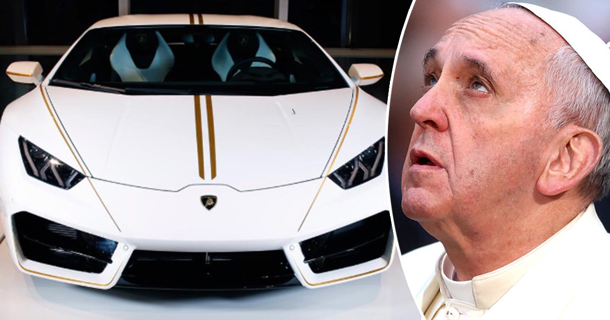 What the Pope did with his one-of-a-kind Lamborghini is melting hearts ...