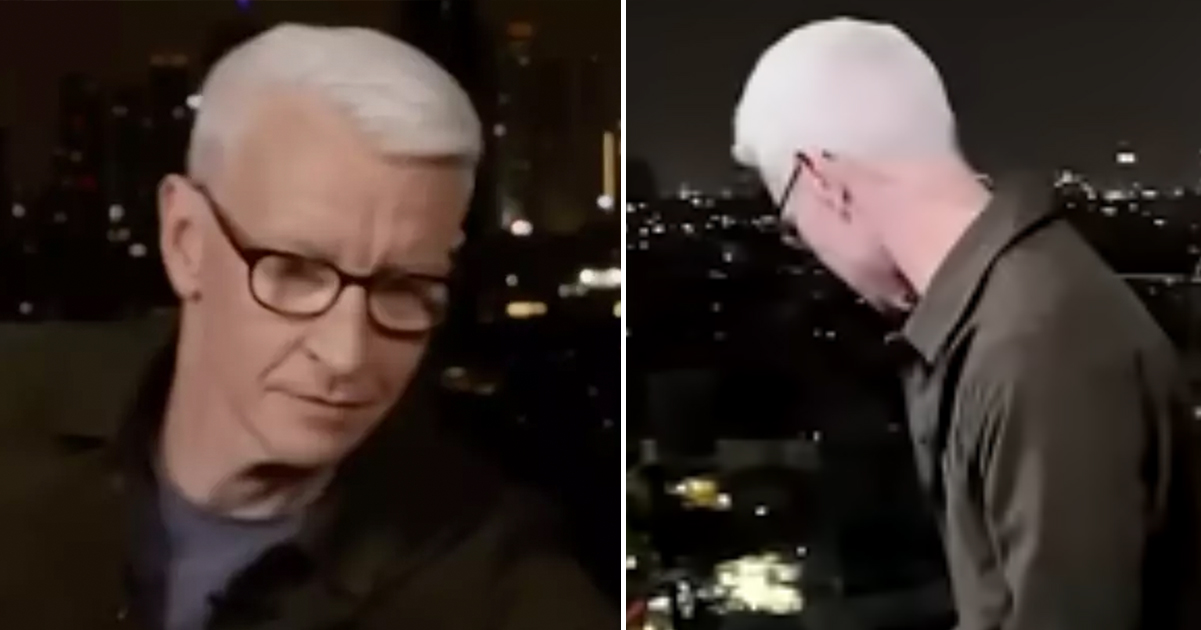 Anderson Cooper forced to evacuate set while live on-air in Israel