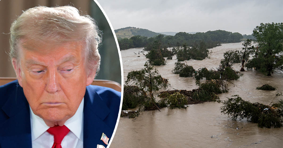Blaming Donald Trump for Texas floods is a "depraved lie" says WH
