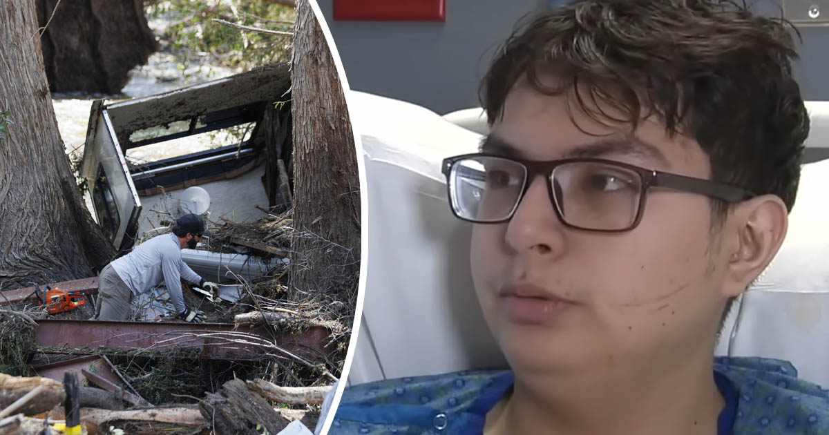 Teenager recalls terrifying escape from Texas floods