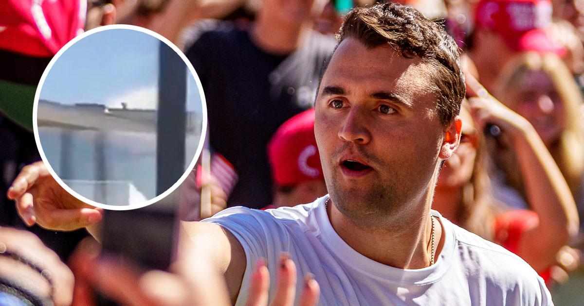 Video shows figure running on roof after Charlie Kirk shooting