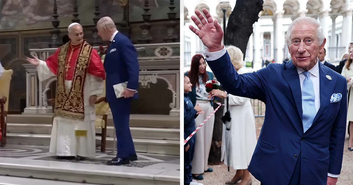 King Charles surprises Pope Leo with cheeky joke