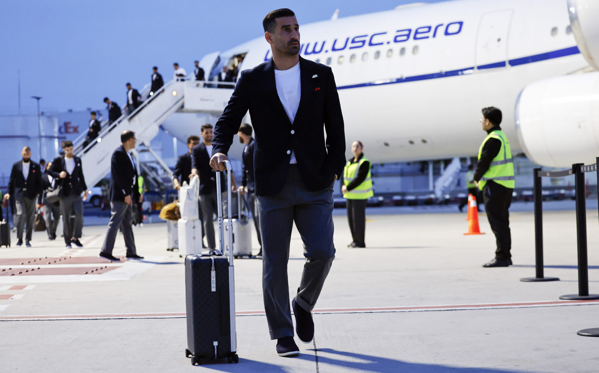 Why Iran footballers wore #168 badges when landing for World Cup