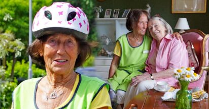 90-åriga Waltraud Rothman fortsätter arbeta i hemtjänsten