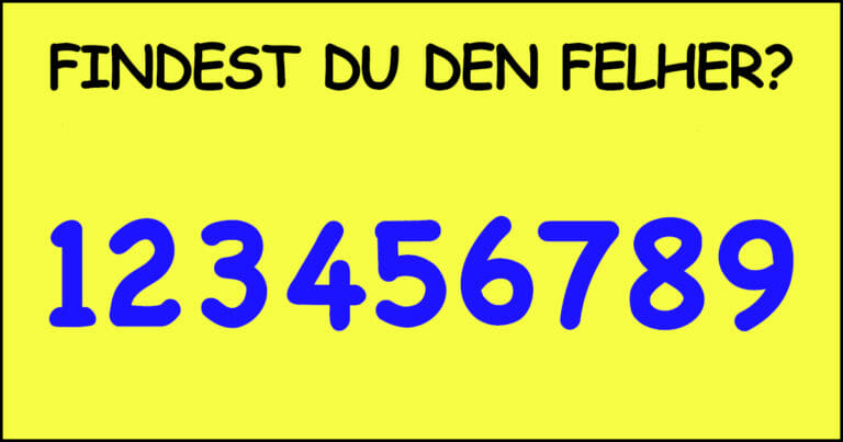 Nur 1 von 7 Deutschen sieht den Fehler in 10 Sekunden: Schaffst du es?