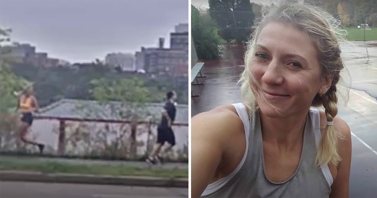 Mutter von drei Kindern geht joggen, als sich ein Mann entblößt